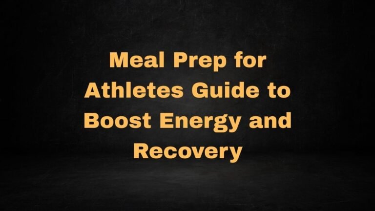 Healthy Diet for Gym Goers Fueling Fitness and Recovery